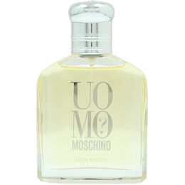 Moschino Herren Eau de Toilette "Uomo?", 75ml, silber, Parfüms, Orientalischer Herrenduft mit Bergamotte, Salbei, Zimt und Zeder.