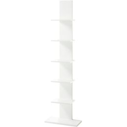 B&uuml;cherregal BEGA OFFICE, B:50cm H:180cm T:23cm, wei&szlig;, Holzwerkstoff, Wohnzimmer, Regale, "Wall", mit 6 Abstellfl&auml;chen, 50x180 cm