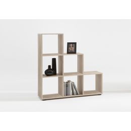 Raumteilerregal FMD, braun, Holzwerkstoff, Regale, "Mega 2"