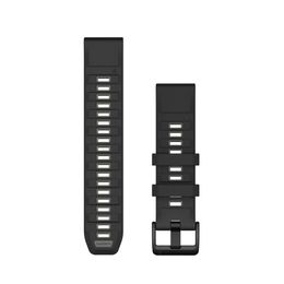 Garmin Kinder Uhrenarmband "Wechselarmband QuickFit 22 mm Silikon", 28cm, schwarz, Silikon, Uhrenarmbänder