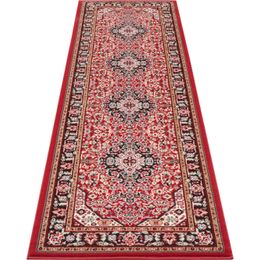 Teppich Hanse Home, B:80cm H:9mm L:250cm, rot, Polypropylen (PP), Wohnzimmer, Teppiche, "Skazar Isfahan", Kurzflor, Orient, Läufer, Vintage,