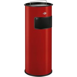 Wesco Aschenbecher, B/H/T: 32cm x 74cm x 32cm, 50 l, rot, Balkon, Mülleimer, Standascher mit Sieb, 50 Liter