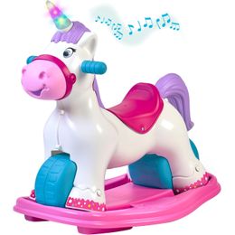 Feber Baby Schaukeltier "Feber Baby Unicorn 2in1", bunt, B:43cm H:69cm T:66cm, Schaukeltiere, mit Licht- und Soundeffekt; Made in Europe