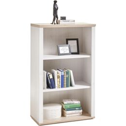 Aktenregal BEGA OFFICE, B:76cm H:123cm T:38cm, braun, Holzwerkstoff, Regale, "Romance", im Landhausstil, Regal mit offenen F&auml;cher