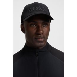 BOSS Green Herren Baseball Cap "Pyer-Golf", schwarz, unifarben, Piqué, Kunstfaser, Caps, im luftigen Mesh-Piqué