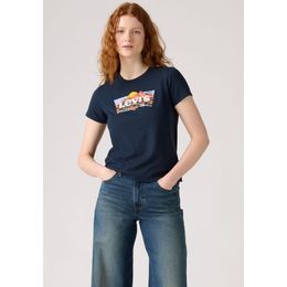 Levi's T-Shirt LEVI'S "LV T-Shirt THE PERFECT TEE NEUTRALS", Damen, Gr. S (36), canyon sun scenic bw, Jersey, Obermaterial: 100% Baumwolle, bedruckt, normal h&uuml;ftlang, Rundhals, Shirts T-Shirt