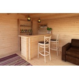 Bartisch Nordic Holz, B:200cm H:75cm T:102,6cm, beige, Garten, Tische, "Barelement", BxTxH: 200x103x75 cm