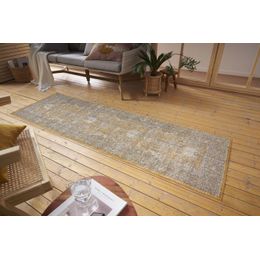 Teppich Hanse Home, B:75cm H:3mm L:200cm, gold, Polypropylen (PP), Wohnzimmer, Teppiche, "Luxor", In-& Outdoor, L&auml;ufer, wetterfest, Balkon,
