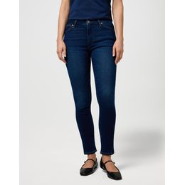 Skinny-fit-Jeans Wrangler "SIENNA", Damen, Gr. 31, L&auml;nge 34, nightshade, Denim/Jeans, Obermaterial: 82% Baumwolle, 8% Lyocell, 8% Polyester, 2% Elasthan, unifarben, skinny fit lang, Jeans, im Five-Pocket Style