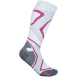 Bauerfeind Damen Sportsocken "Run Performance Compression Socks, Women", Gr. 41, weiß, Obermaterial: 57% Baumwolle, 41% Polyester, 2% Elasthan,