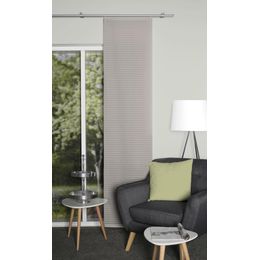 Schiebegardine Home Wohnideen "TURIN" Gr. 1, grau (grau, stein), B:57cm H:245cm, Polyester, Gardinen
