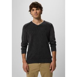 Street One MEN Herren 2-in-1-Pullover, schwarz, Gr. XXXL, unifarben, Web, 100% Baumwolle, Pullover, aus reiner Baumwolle