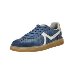 Mustang Shoes Herren Sneaker "Mustang Shoes Sneaker Lederimitat", Gr. 41, blau, Lederimitat, Schuhe