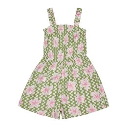 Roxy M&auml;dchen Overall "Playa Baby"basil party waves rg, Gr. 10, 100% Viskose, Overalls