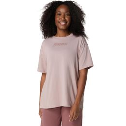 Laufshirt asics "asics LOGO TEE", Damen, Gr. XS, fawn, Obermaterial: 60% Baumwolle, 40% Polyester, Shirts Laufshirt