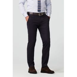 MEYER Herren Chinos "Bonn", blau, Gr. 25, unifarben, 54% Wolle, 44% Schurwolle, 2% Elasthan, Hosen, atmungsaktiv, temperaturausgleichend,