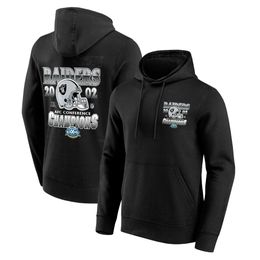 Fanatics Damen Kapuzenpullover "Fanatics Hoodie Las Vegas Raiders Raiders Champs", schwarz, Gr. M, 85% Baumwolle, 15% Polyester, Pullover