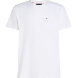 Tommy Hilfiger Big & Tall Herren Rundhalsshirt "BT-ESSENTIAL SOLID POCKET TEE-B", wei&szlig;, Gr. XXL, TOMMY HILFIGER BIG & TALL, unifarben, Single Jersey, Obermaterial: 100%