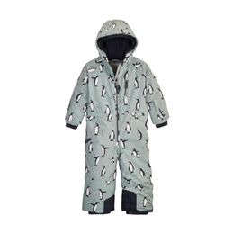 Overall "FISW 26 MNS ONPC", Kinder, Gr. 110/116, grün (rauchmint), Oberstoff: 100% Polyester, Futter: 100% Polyester, Wattierung: 100% Polyester, FIRST INSTINCT BY Killtec, Overalls, Wasserdichter Skioverall mit Grow-Up-Funktion, reflektierender Print