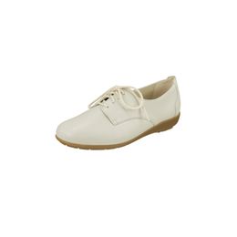 Natural Feet Damen Schnürschuh "Larissa", Gr. 36, beige, Leder, Schuhe, aus hochwertigem Hirschleder