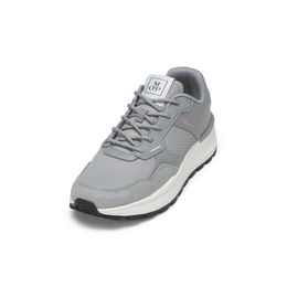 Marc O'Polo MARC O'POLO Herren Sneaker "aus Rindleder und Mesh", Gr. 43, grau, Obermaterial: 95% Leder (Rind), 5% Polyester, unifarben, Schuhe