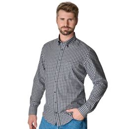 Casamoda Herren Langarmhemd "Casamoda Freizeithemd kariert", blau, Gr. 6XL, kariert, 100% Baumwolle, Hemden