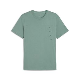 Puma Herren Trainingsshirt "M TAD TECH TRIBLEND TEE", gr&uuml;n, Gr. XXL, Jersey, Obermaterial: 50% Polyester, 25% Baumwolle, 25% Viskose, Shirts