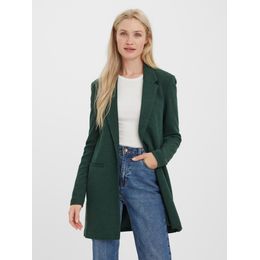 V&eacute;ro Moda VERO MODA Damen Jerseyblazer "VMVERINA LS LONG BLAZER", gr&uuml;n, Gr. 36, unifarben, Jersey, Obermaterial: 80% Polyester, 20% Viskose, Blazer