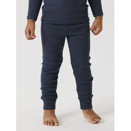 name it Mädchen Leggings "NMNWAX WOOL RIB LEGGING NOOS", Gr. 92, blau, Strick, Obermaterial: 100% Wolle, unifarben, Hosen, aus reiner Merinowolle