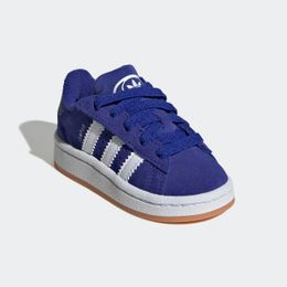 Kinder Sneaker "CAMPUS 00S COMFORT CLOSURE ELASTIC LACE", adidas originals, Gr. 26, blau, Leder, Synthetik, Schuhe, für Kinder