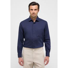 Eterna Herren Langarmhemd "MODERN FIT", blau, Gr. 44, 100% Baumwolle, Hemden, NON IRON (bügelfrei)
