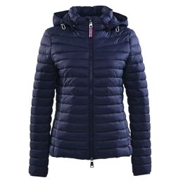Fuchs & Schmitt FUCHS SCHMITT Damen Steppjacke, blau, Gr. 46, clean, unifarben, Web, Obermaterial: 100% Polyamid, Jacken, mit abnehmbarer Kapuze