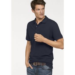 Tom Tailor Herren Poloshirt "Basic", blau, Gr. XXXL, unifarben, Piqué, Obermaterial: 100% Baumwolle, Shirts, Baumwoll-Piqué