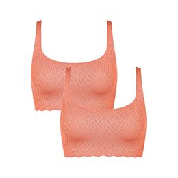Sloggi Bustier ' ZERO Feel Bliss Top ' Damen Gr&ouml;&szlig;e 90 apricot