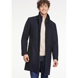 LINDBERGH Herren Kurzmantel "LINDBERGH Mantel", blau, Gr. L, Obermaterial: 55% Polyester, 40% Wolle, 5% sonstige Fasern; Futter: 100% Polyester;