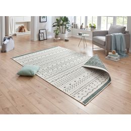 Teppich Hanse Home, B:120cm H:5mm L:170cm, gr&uuml;n, Kunstfaser, Wohnzimmer, Teppiche, "Kuba Wendeteppich", In-& Outdoor, Wetterfest, Balkon, L&auml;ufer,