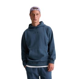 Marc O'Polo Herren Hoodie, blau, Gr. XXL, MARC O'POLO DENIM, Sweatware, Obermaterial: 100% Baumwolle, Sweatshirts, relaxed fit, gro&szlig;e R&uuml;ckenstickerei