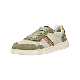 Mustang Shoes Herren Sneaker "Mustang Shoes Sneaker Lederimitat", Gr. 41, grün, Lederimitat, Schuhe