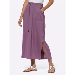 Casual Looks Damen Jerseyrock, lila, Gr. 38, unifarben, 95% Viskose, 5% Elasthan, R&ouml;cke