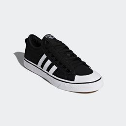 Herren Sneaker "NIZZA", adidas originals, Gr. 37, schwarz-weiß, Synthetik, Textil, Schuhe