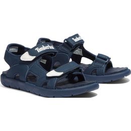Timberland Kinder Sandale "PERKINS ROW BACKSTRAP SANDAL", Gr. 39, blau, Synthetik, Schuhe, mit Klettverschlu&szlig;