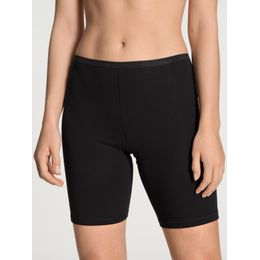 Calida Damen Lange Unterhose "Iconics", Gr. L, schwarz, Single Jersey, Obermaterial: 95% Baumwolle, 5% Elasthan, unifarben, Unterhosen, mit