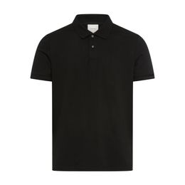 Calvin Klein Herren Poloshirt "SS SLIM REFINED PIQUE POLO", schwarz, Gr. XL, unifarben, Jersey, Obermaterial: 95% Baumwolle, 5% Elasthan, Shirts,