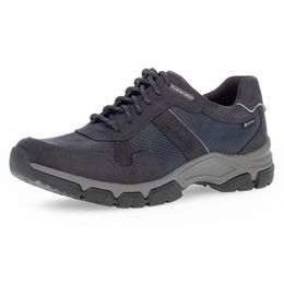 Pius Gabor Damen Sneaker, Gr. 11,5, blau, Mesh, Nubukleder, Schuhe, Schnürschuh, Outdoorschuh, Freizeitschuh mit GORE-TEX, Weite G