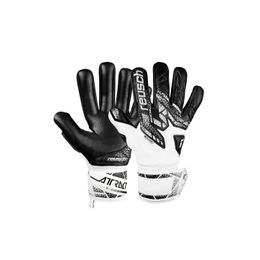 Reusch Damen Torwarthandschuhe "Attrakt Gold NC", silber, Gr. 10,5, mehrfarbig, 53% Elastodien, 33% Polyester, 3% Polyurethan, 1% Elasthan,