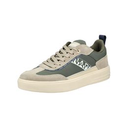 Napapijri Herren Sneaker "Napapijri Sneaker Leder/Textil", Gr. 44, gr&uuml;n, Leder, Textil, Schuhe