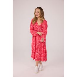 LIEBLINGSST&Uuml;CK LIEBLINGSST&Uuml;CK Damen Druckkleid "EaraL", rot, Gr. 42, gemustert, mehrfarbig, Web, Obermaterial: 100% Viskose, Kleider, allover Print