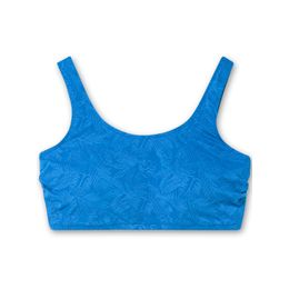 sheego Damen Bikini-Oberteil mit seitlicher Raffung, kobaltblau, Gr&ouml;&szlig;e 54D