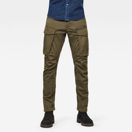 G-Star Raw G-STAR Herren Cargohose "Rovic Zip 3D Tapered Pant", gr&uuml;n, Gr. 33, unifarben, Web, Obermaterial: 97% Baumwolle, 3% Elasthan, Hosen, Tapered Fit