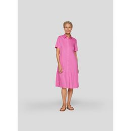 Rabe Damen Midikleid "Kleid", pink, Gr. 50, unifarben, 74%Baumwolle 23%Polyamid 3%Elasthan, Kleider